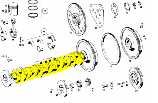 M130 Crankshaft A1300302001 - mercedespartz