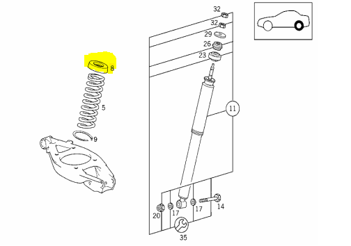 Coil Spring Shim 13 mm - mercedespartz