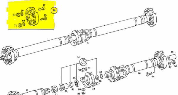 W126 Flexible joint disc - mercedespartz
