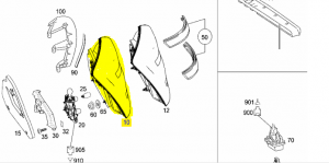 A2218200564 W221 Genuine Left taillight - mercedespartz