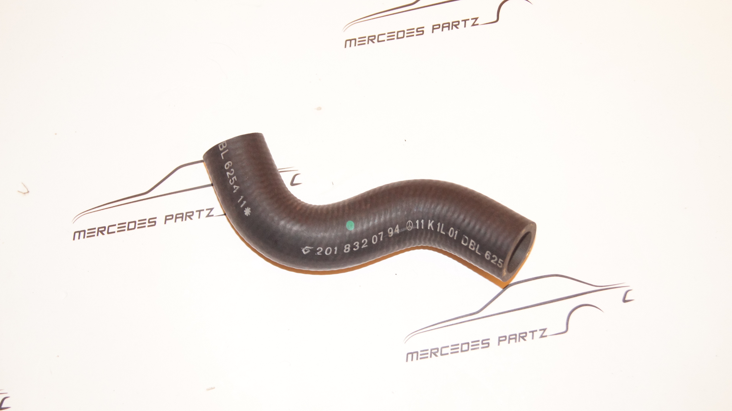 W201 heater hose from water valve to water pump return line - mercedespartz