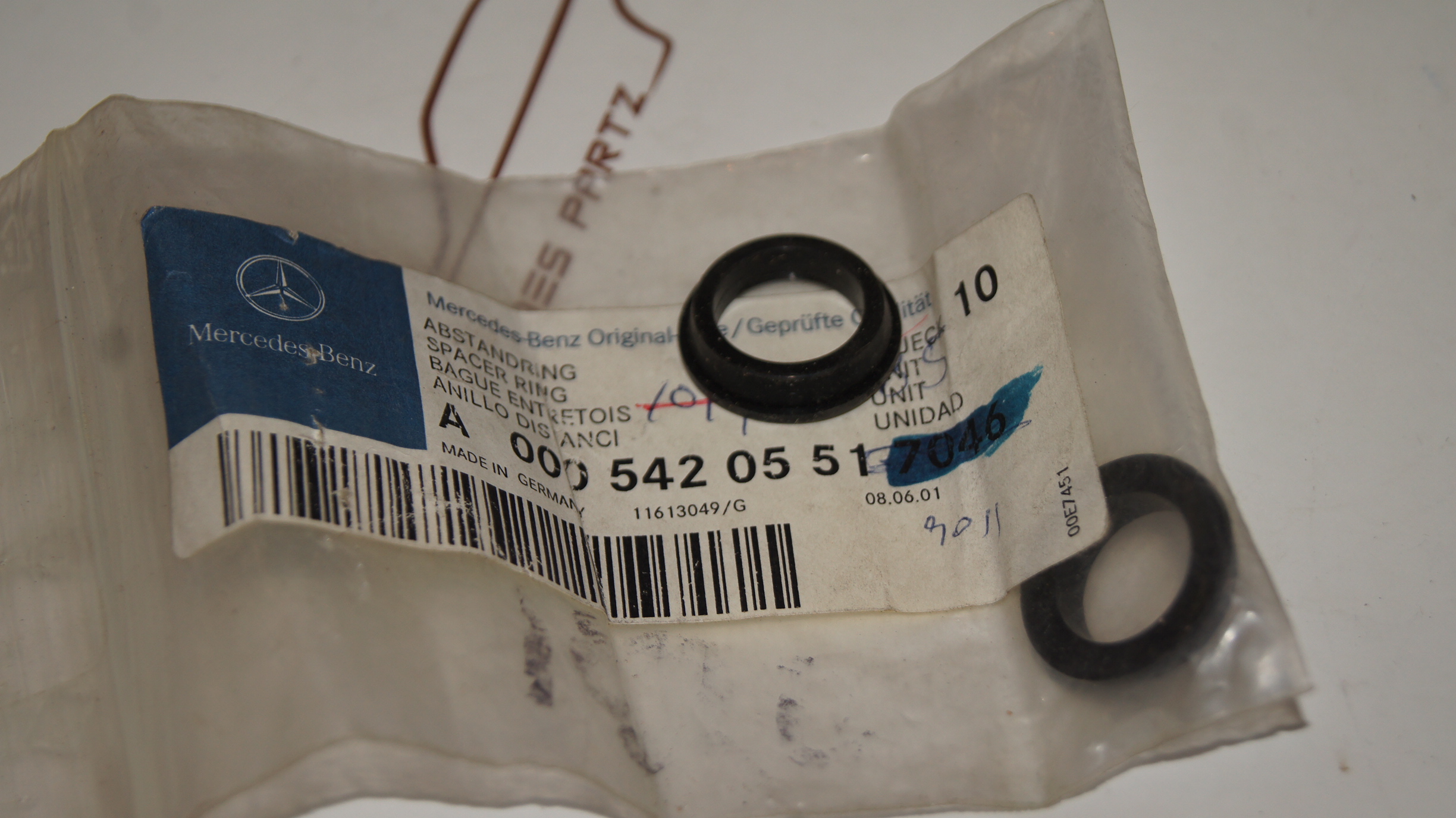 W203 W204 R230 PTS sensor spacer ring - mercedespartz