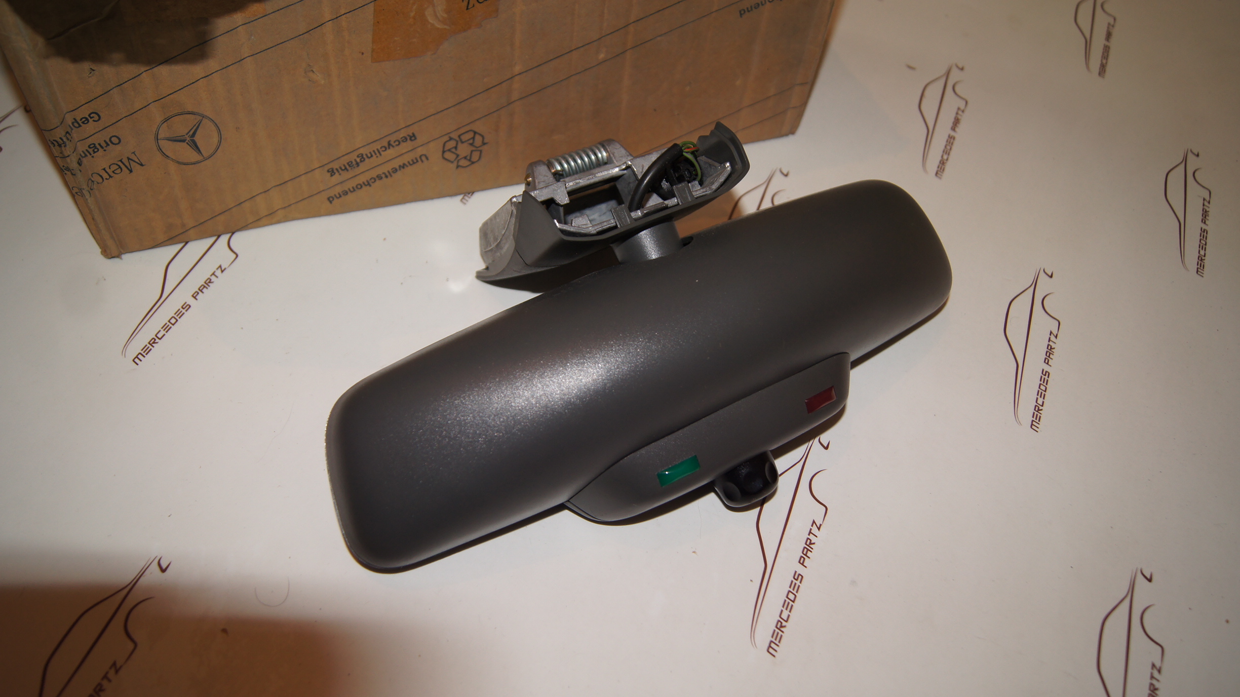 W140 center rear view mirror manual adjustment with treble loudspeaker ...