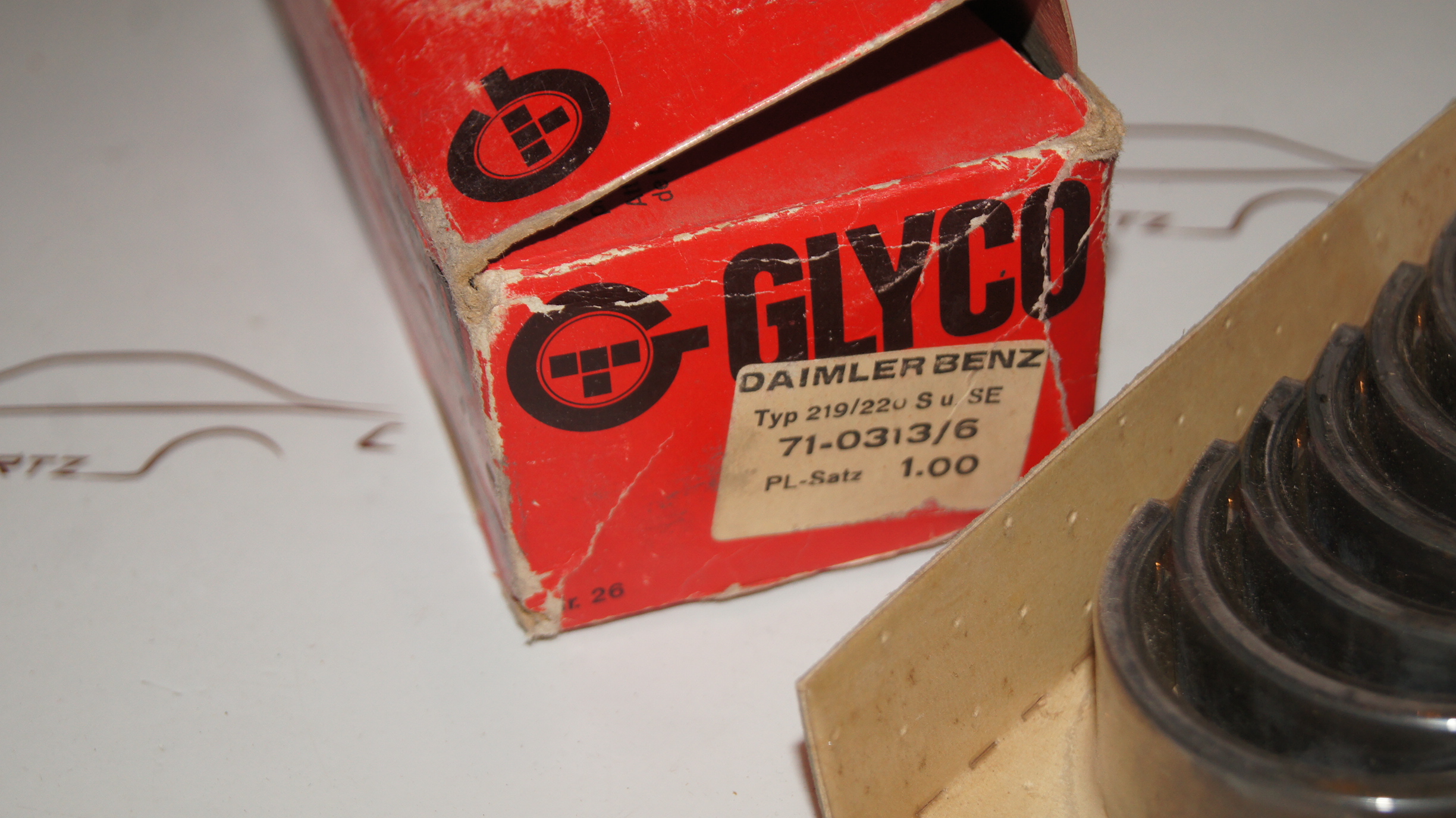 early M180 M127 connecting rod bearing repair size IV +1.00 47.00mm A1270300460 - mercedespartz