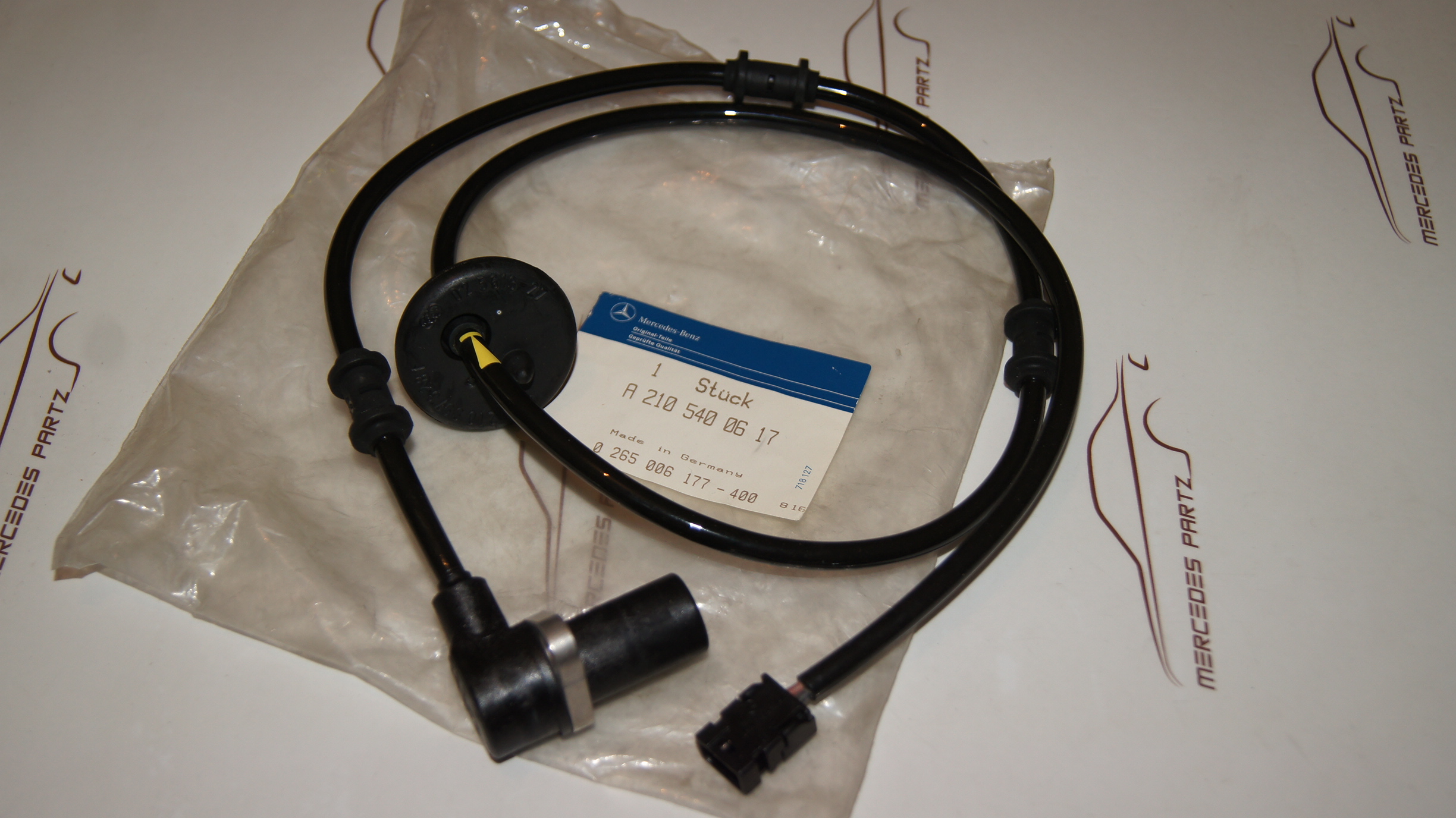 A2105400617 W210 rear left wheel speed RPM sensor - mercedespartz