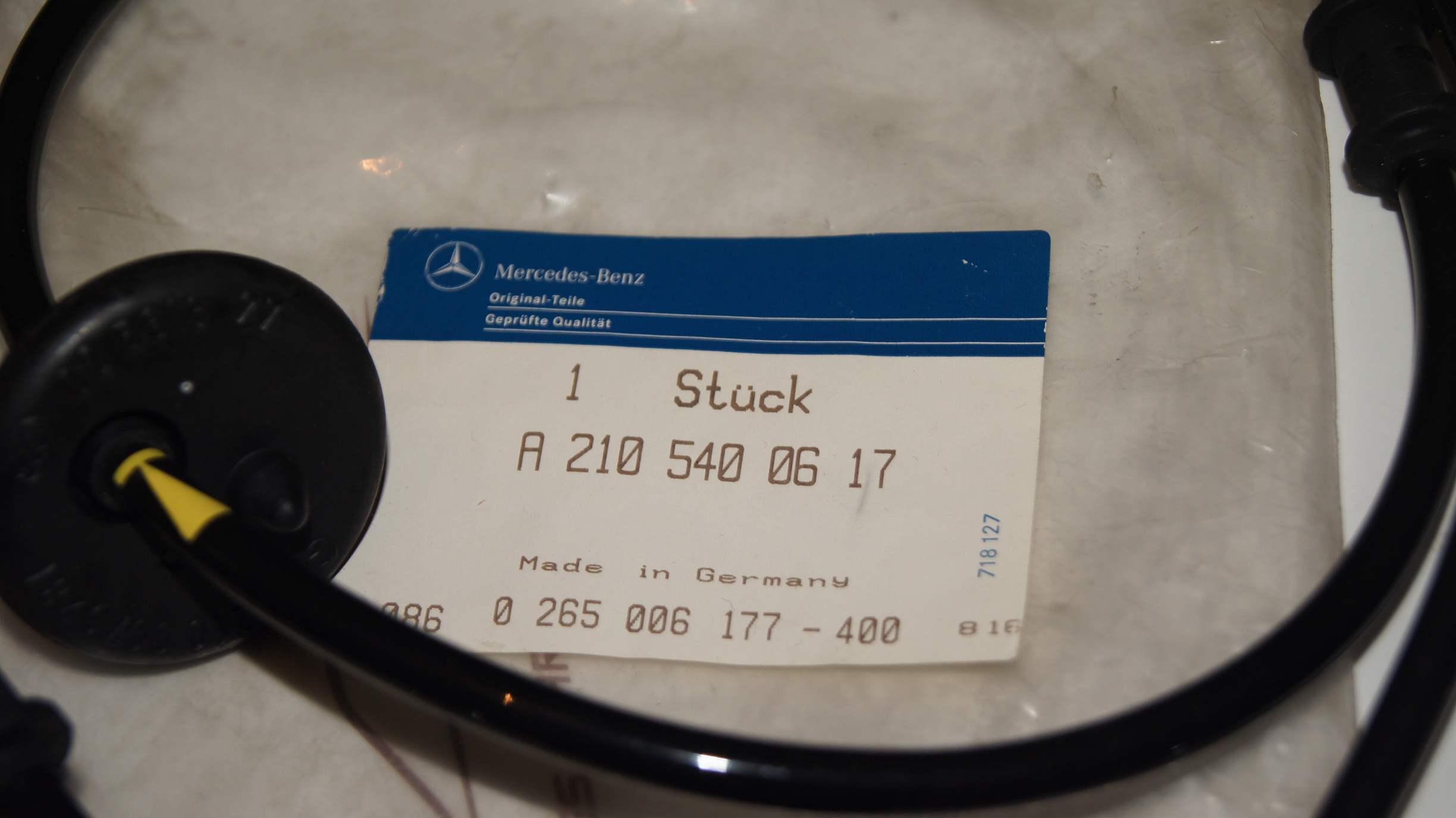 A2105400617 W210 rear left wheel speed RPM sensor - mercedespartz