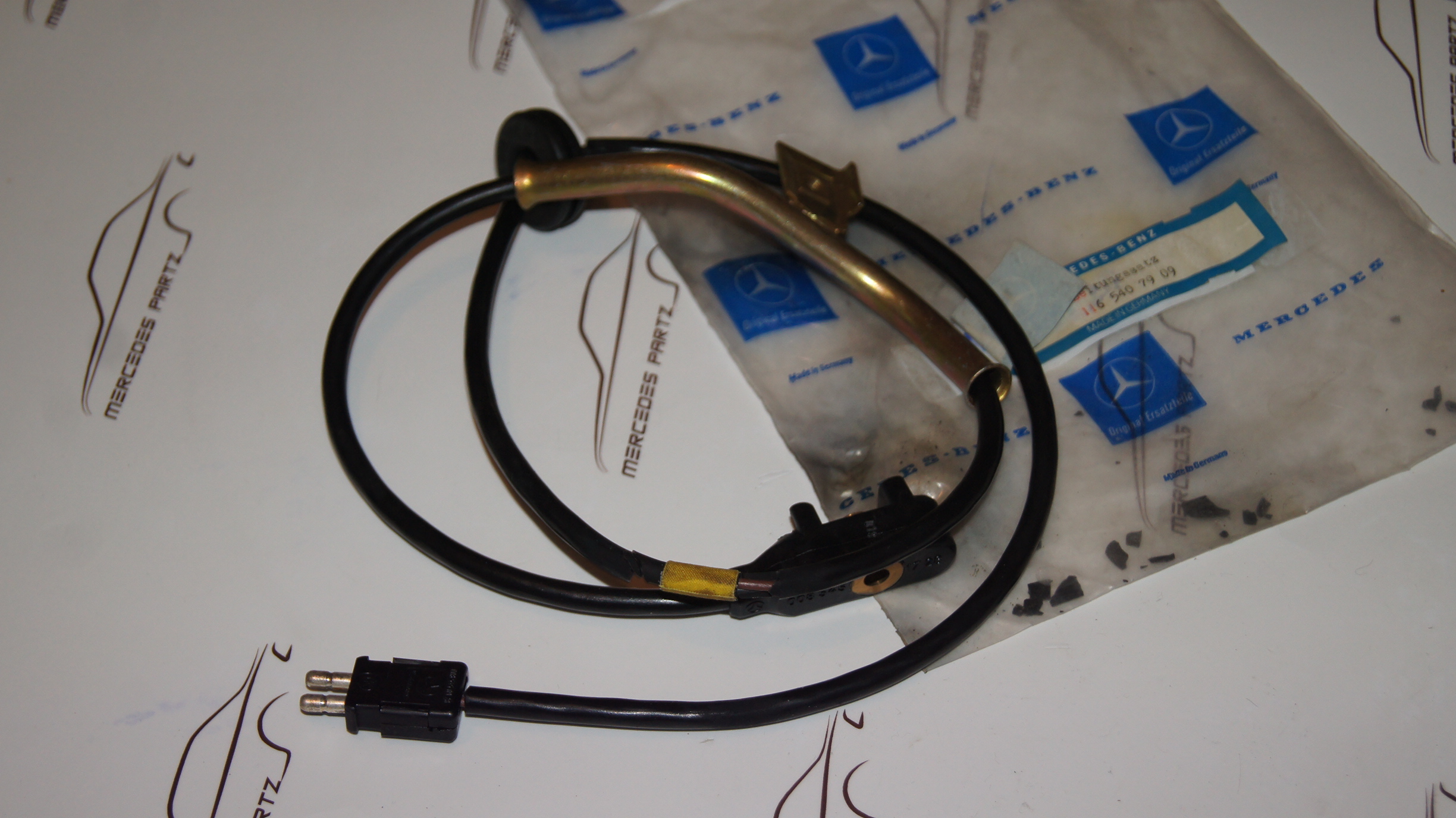 W116 brake lining wear indicator front left cable harness NOS ...