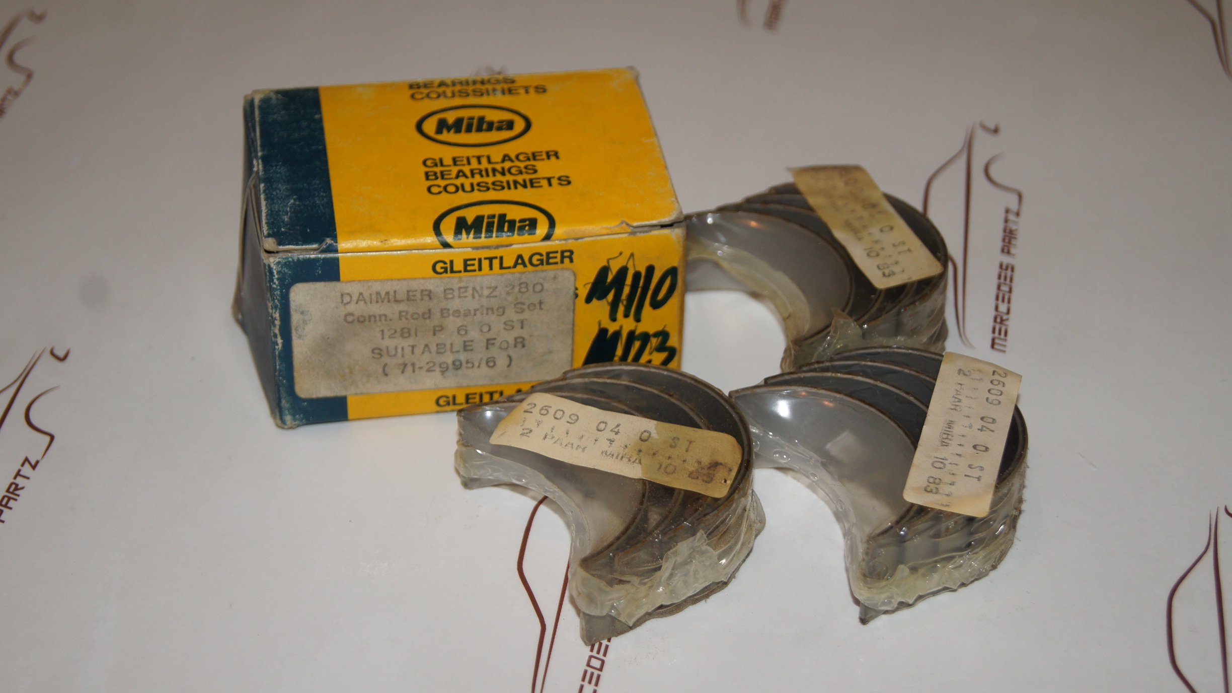 M110 M123 STD 48.00MM Connecting rod bearing set - mercedespartz