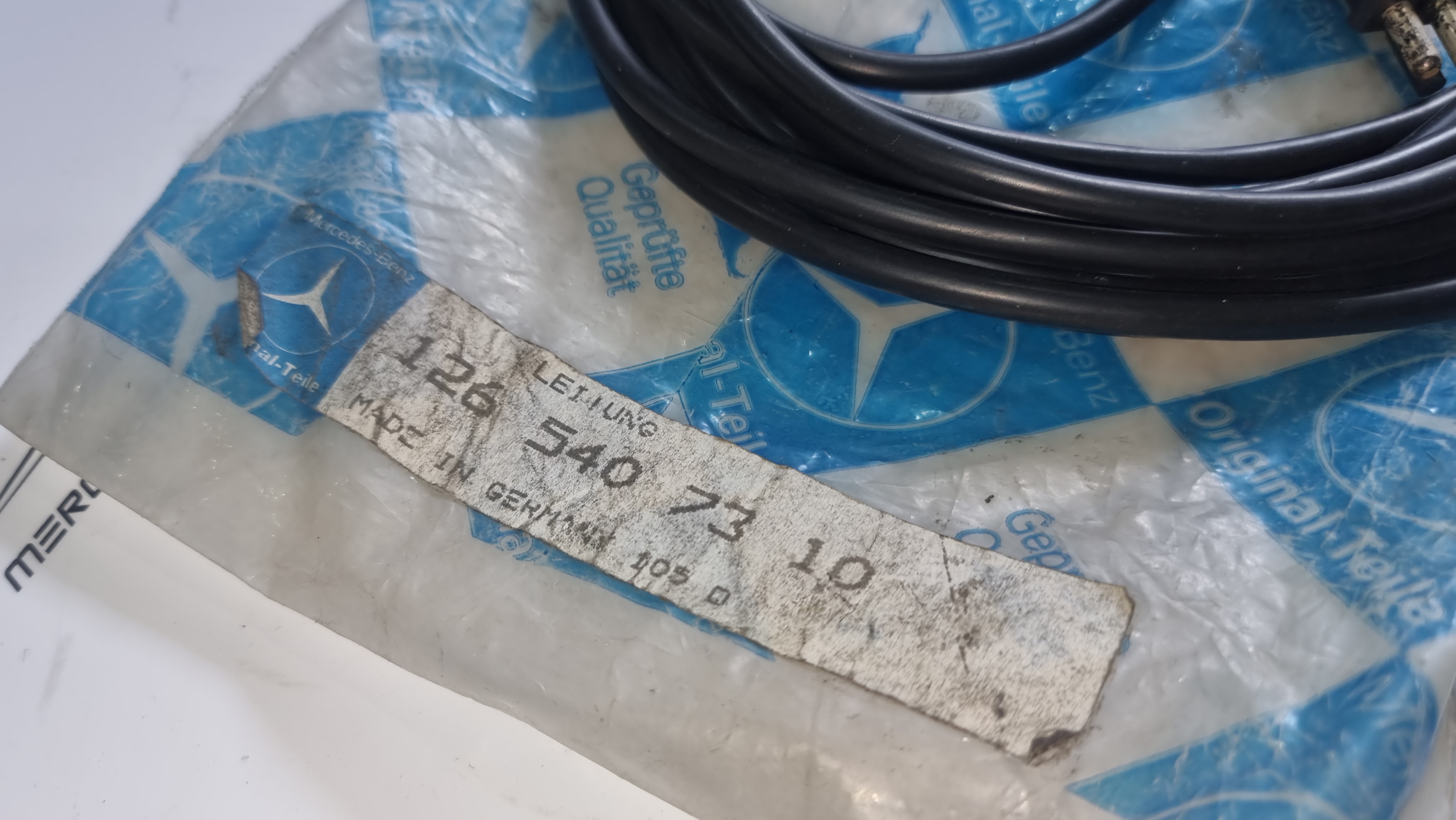 W126 brake lining wear indicator additional wiring harness cable ...